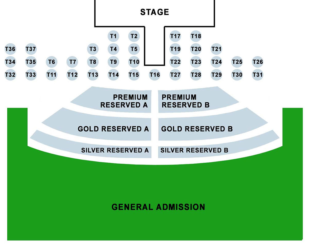 Seating Chart Ticket Types