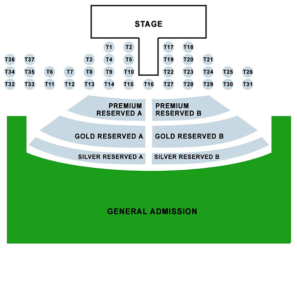 Seating Chart Ticket Types